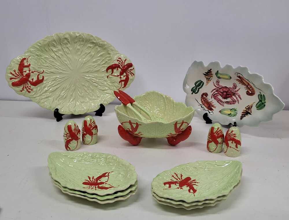 CARLTON WARE LOBSTER SET